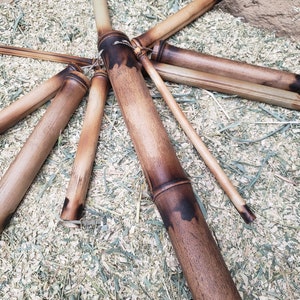 Hand-held Bamboo Wind Chime Rattle, Natural Percussion Instrument for ...