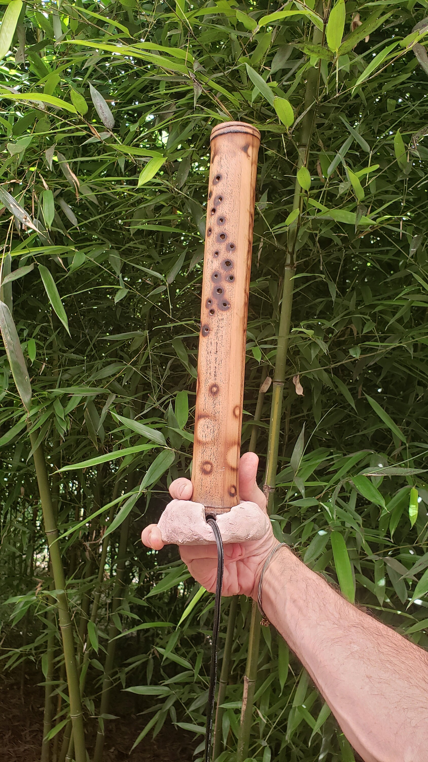 Cool Night Light, Bamboo Art Sculpture, 1-of-a-kind Hand Made Table ...