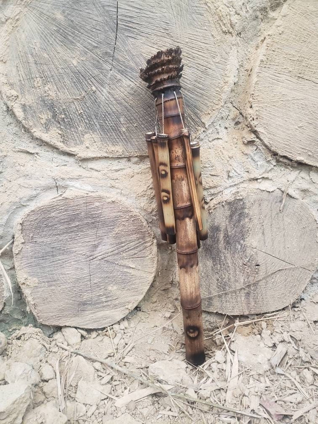 Hand-held Bamboo Wind Chime Rattle Natural Percussion - Etsy