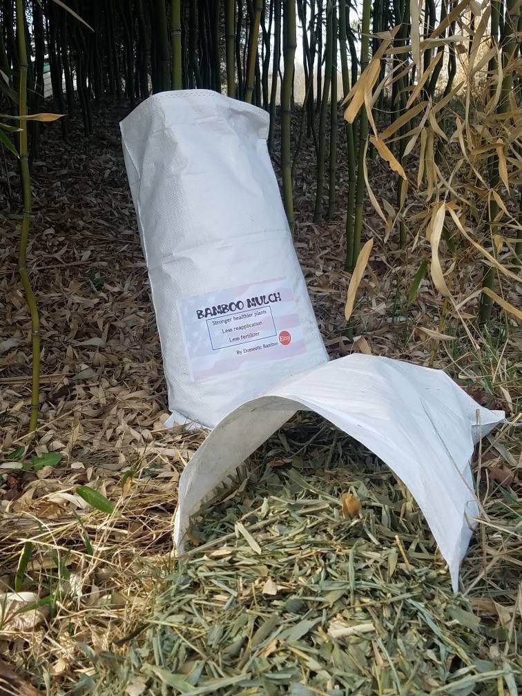 Natural bamboo mulch superior garden container and potted - Etsy Nederland