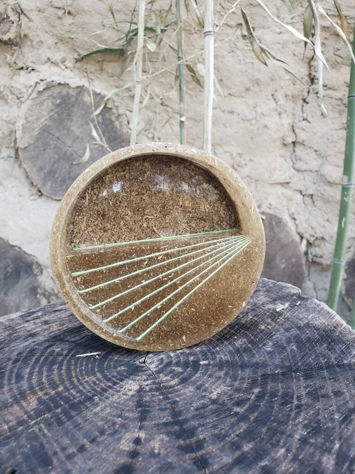 Bamboo Energy Decor Drop Tray or Shelf Art Bring Outside In - Etsy
