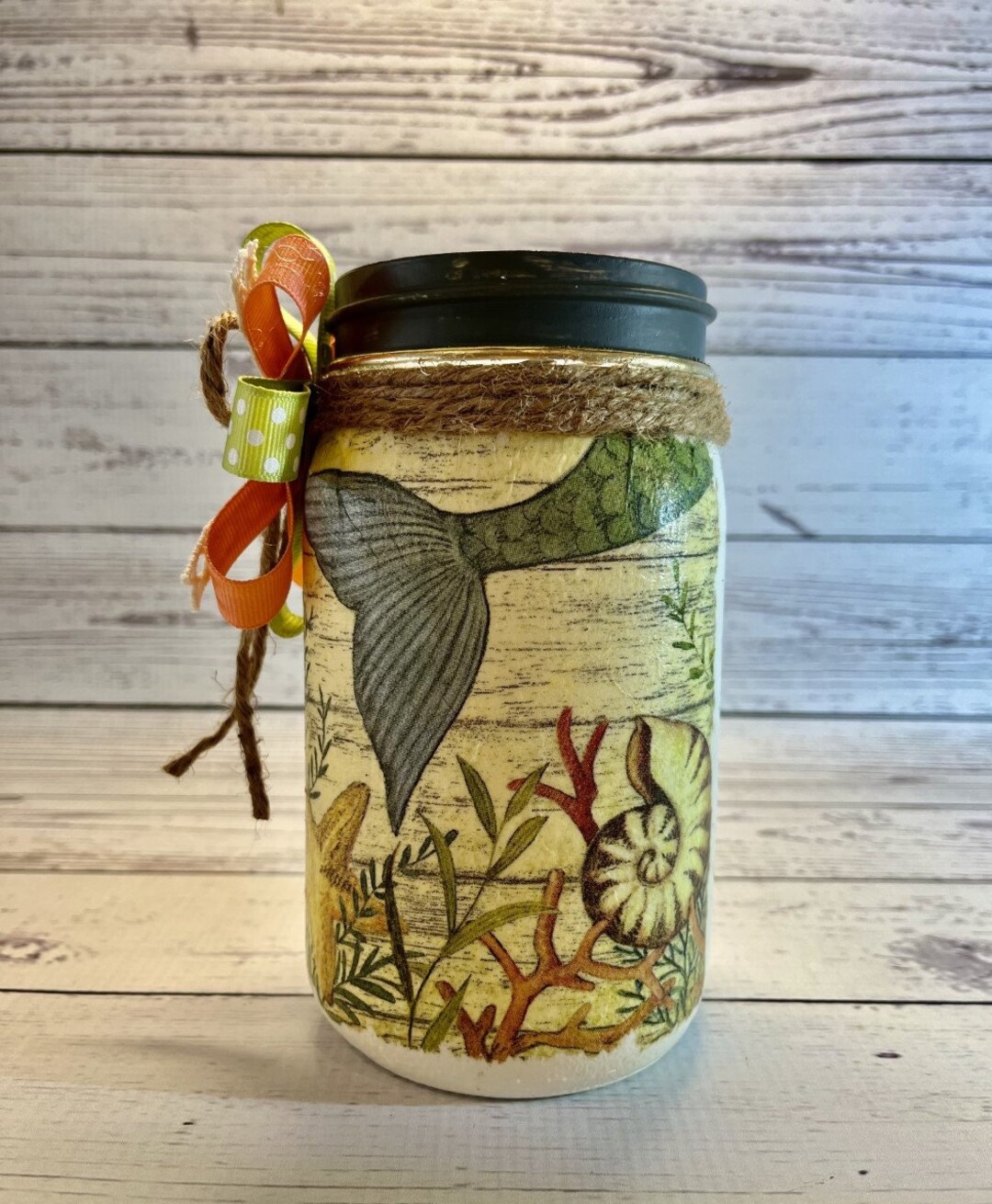 BEACH DOLPHIN Beach Decor Dolphin Decor Beach Lover Starfish Glass ...