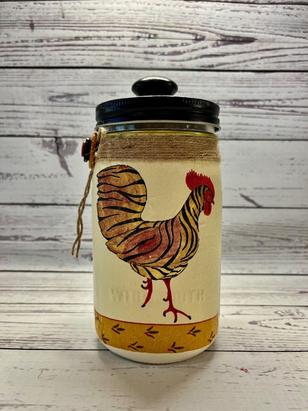 ROOSTER LOVER, Rooster Gift, Rooster Decor, Roosters, Mason Jars ...
