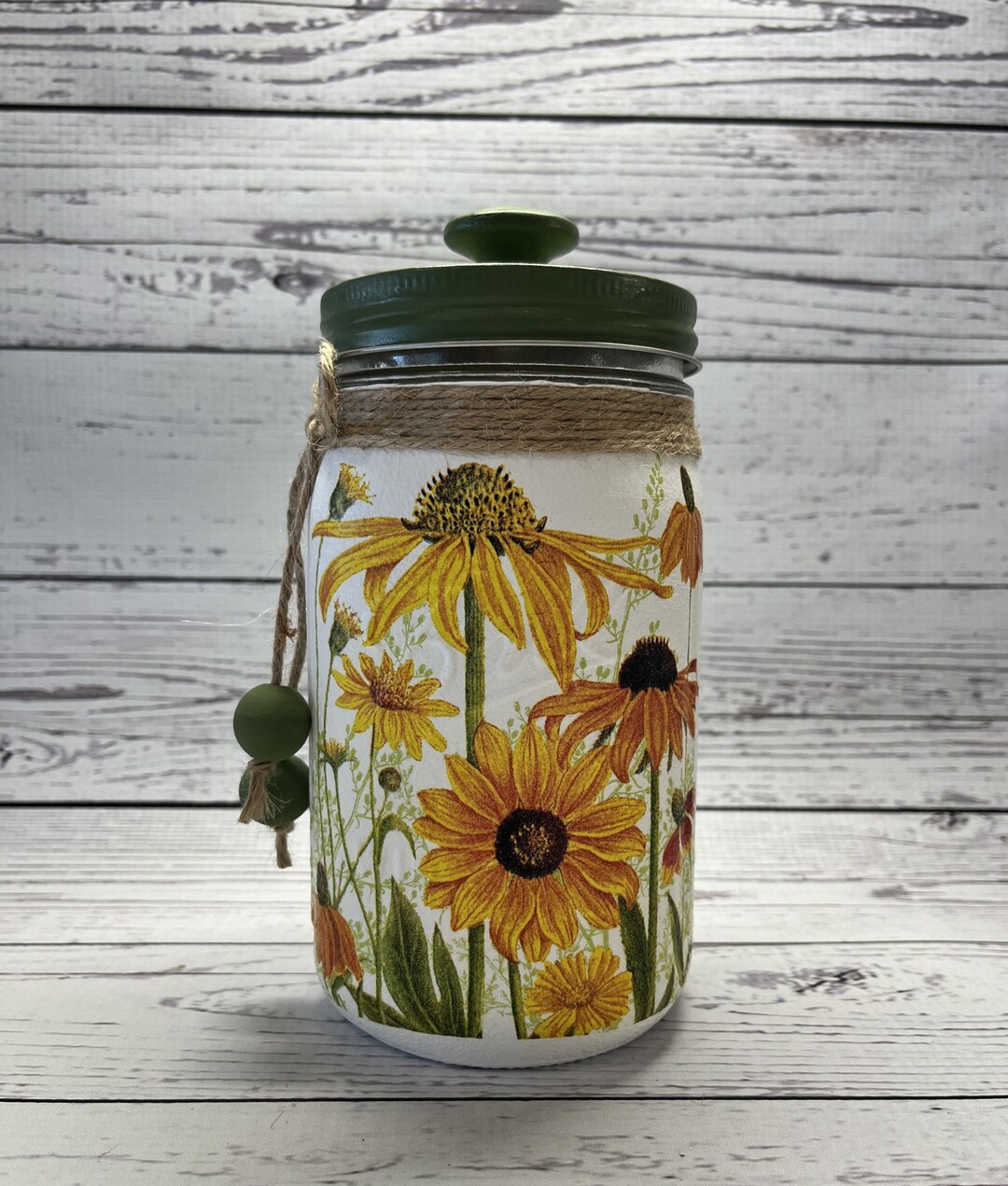 SUNFLOWER LOVER Glass Canister Sunflower Gift Mason Jar - Etsy
