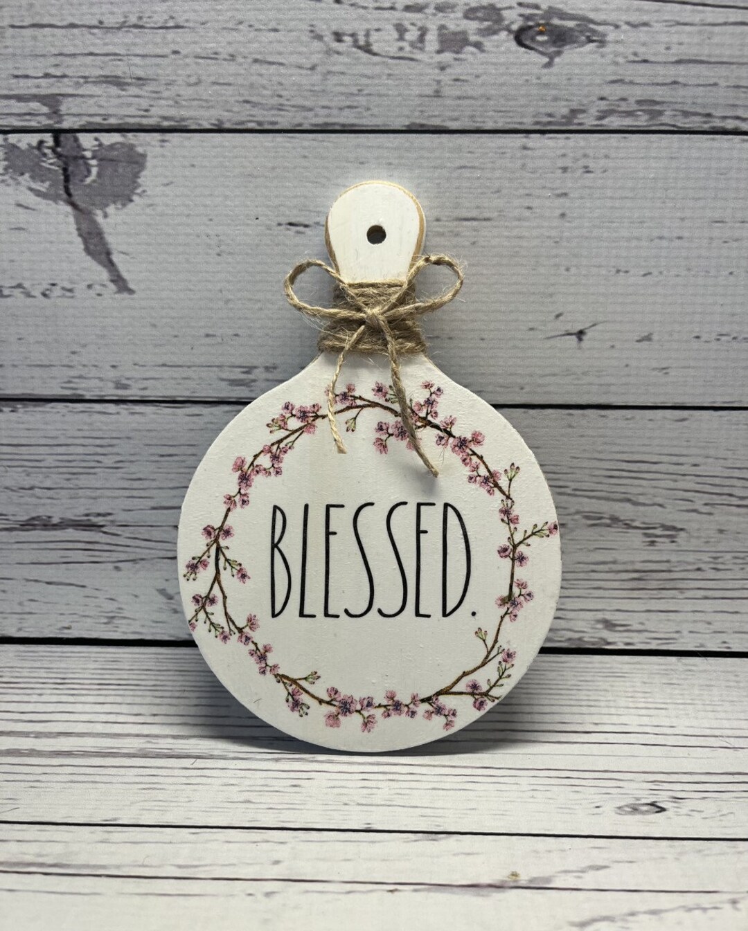RAE DUNN BLESSED, Pink Flowers, Inspirational Gift, Mini Cutting Board ...