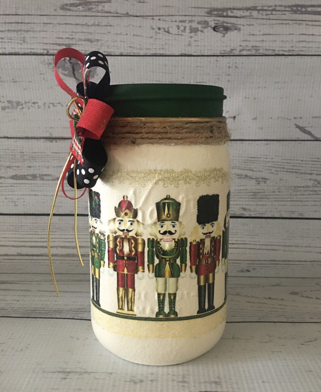 Scandinavian Christmas Nutcrackers Quart Size Mason Jar - Etsy