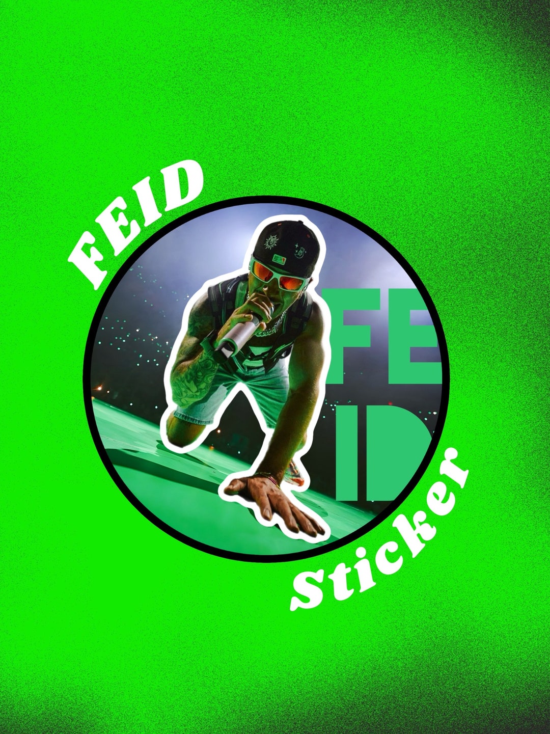 Feid Circular Sticker - Etsy
