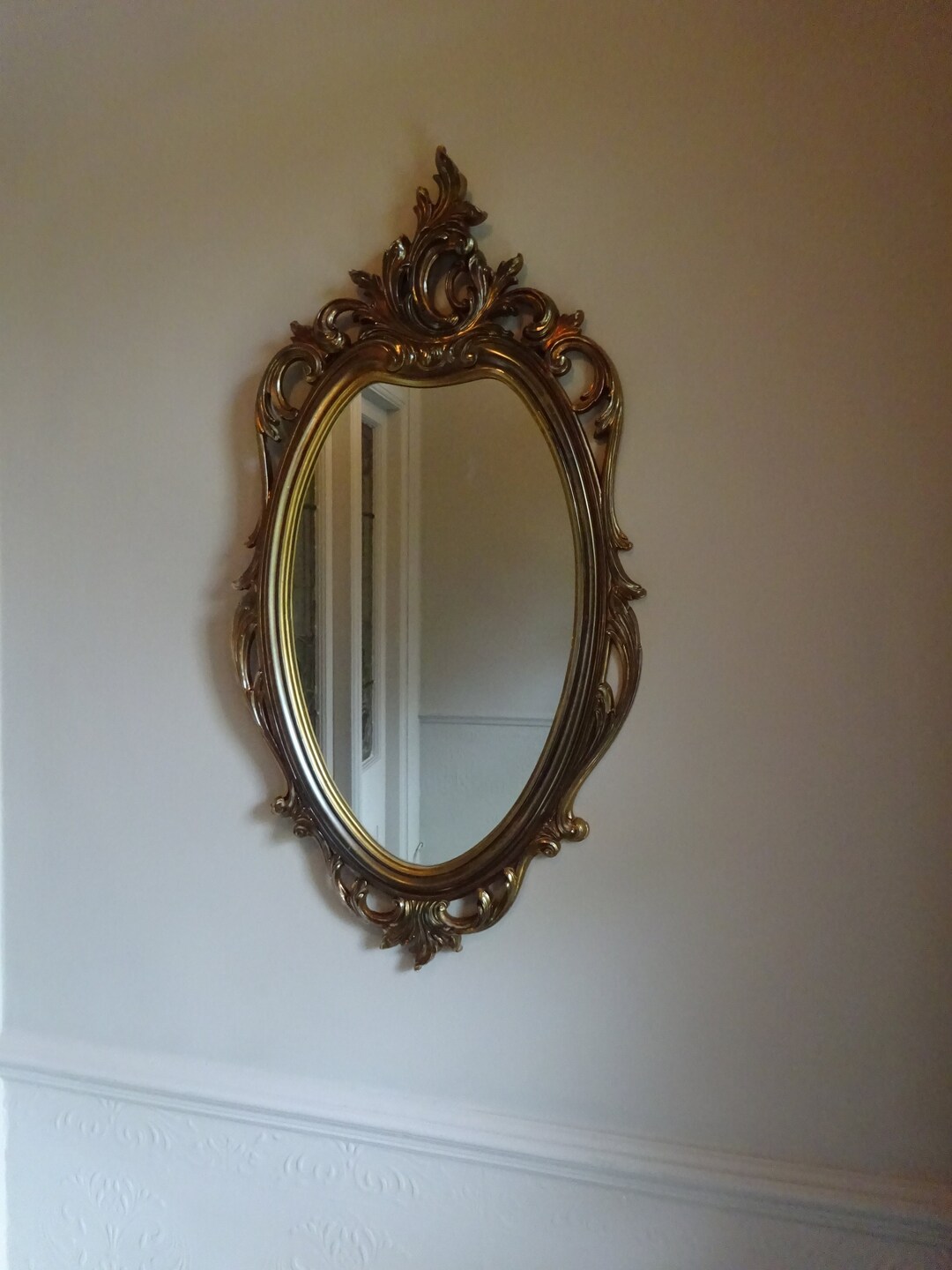 VINTAGE SYROCO MIRROR-1965 Ornate Gilt Mirror-antique Gilt Mirror ...