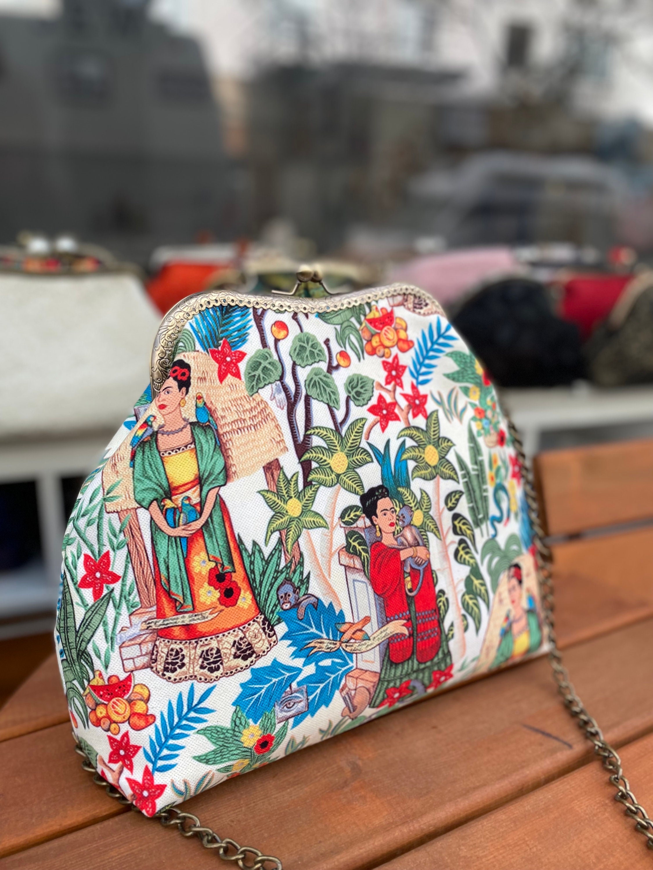 Handmade Frida Bag Kisslockbag Frida Gift - Etsy