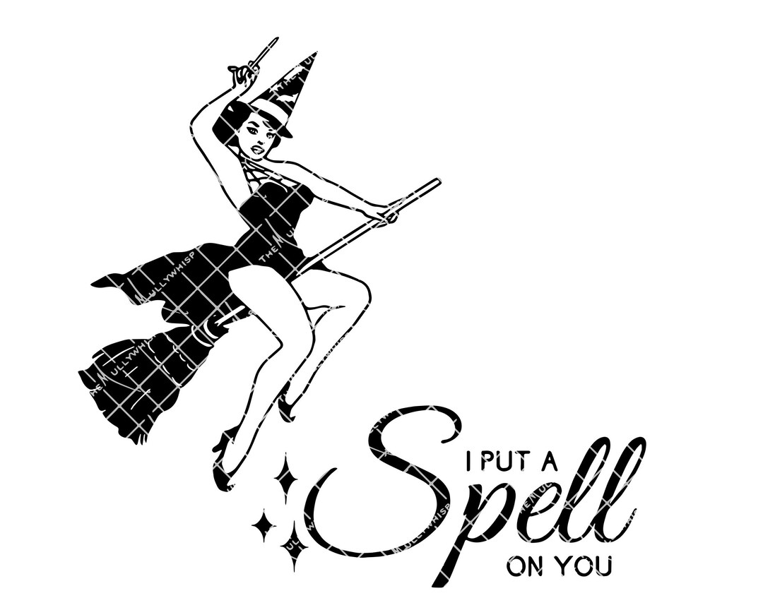 Vintage Pin up Witch SVG I Put A Spell on You SVG - Etsy