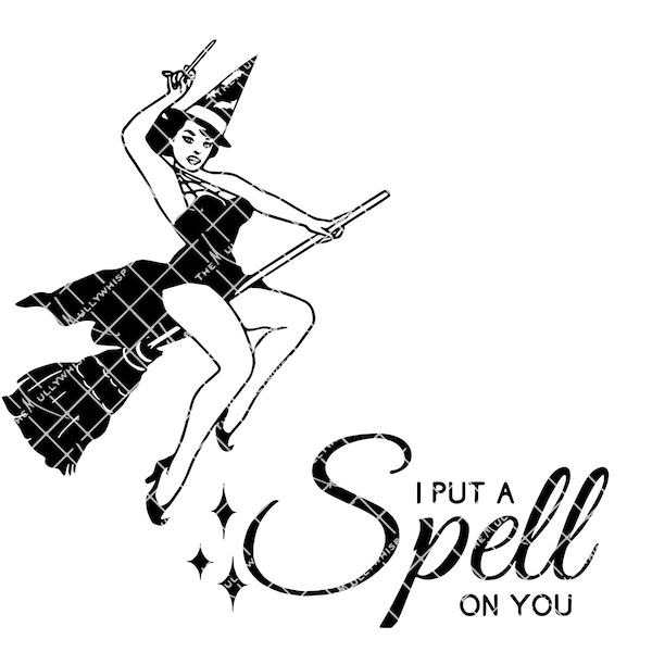 Pin up Witch Svg - Etsy