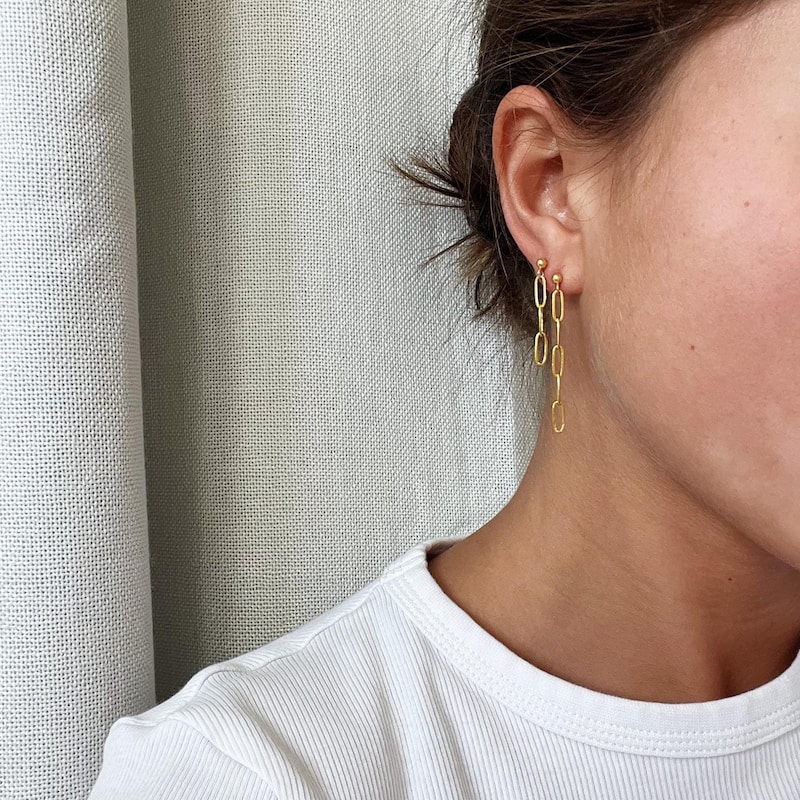 Paperclip Earrings - Etsy