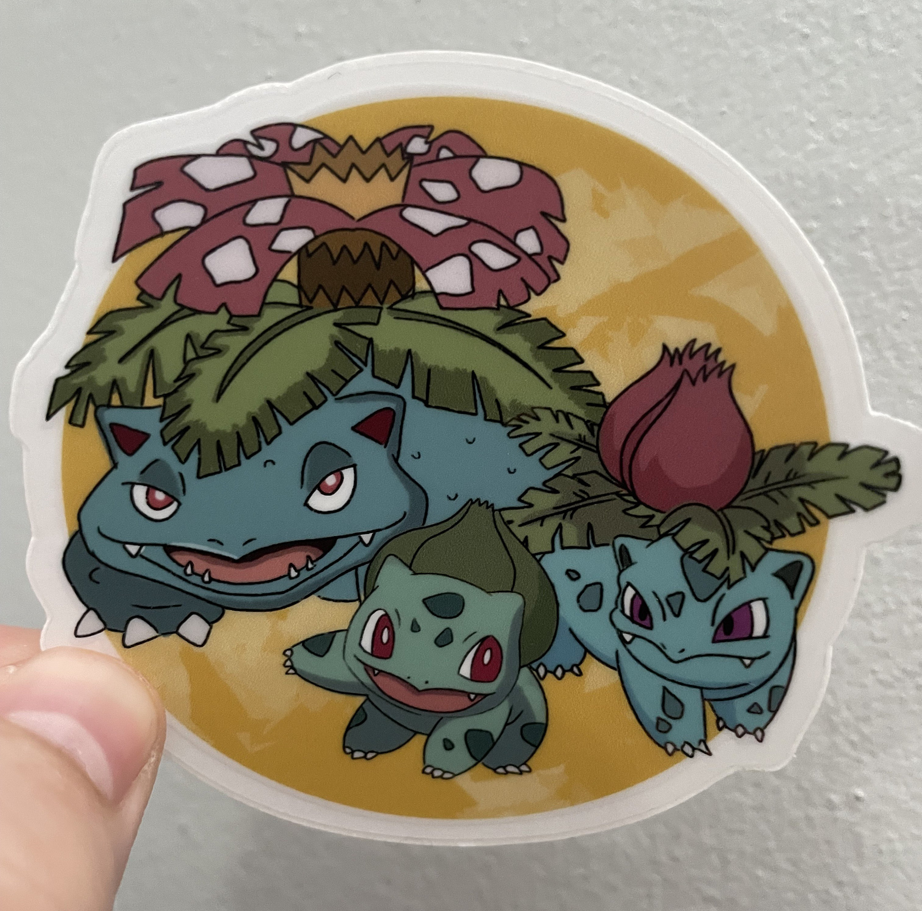 Pegatina de evolución de Bulbasaur - Etsy México