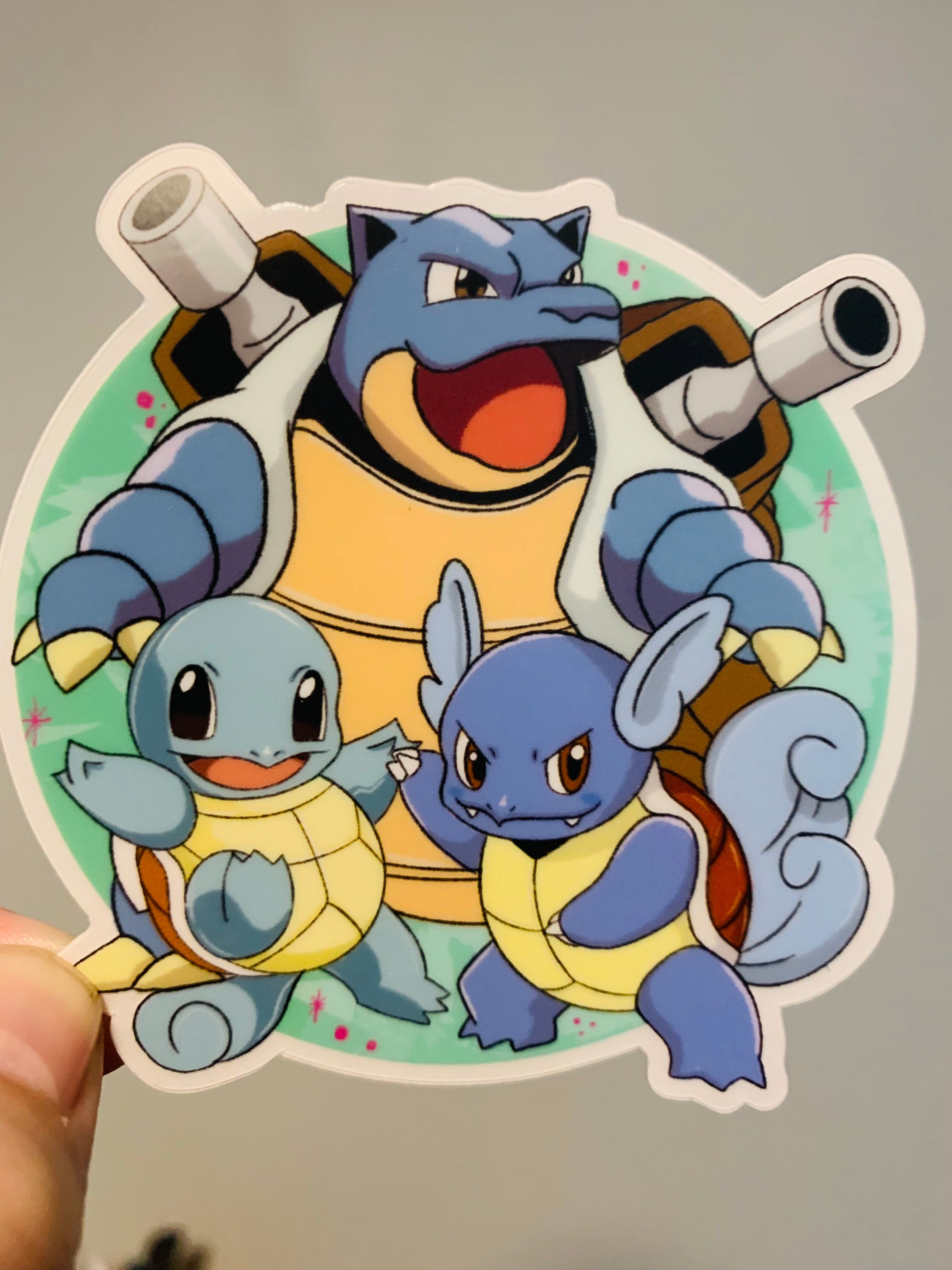 Squirtle Wartortle & Blastoise Sticker - Etsy