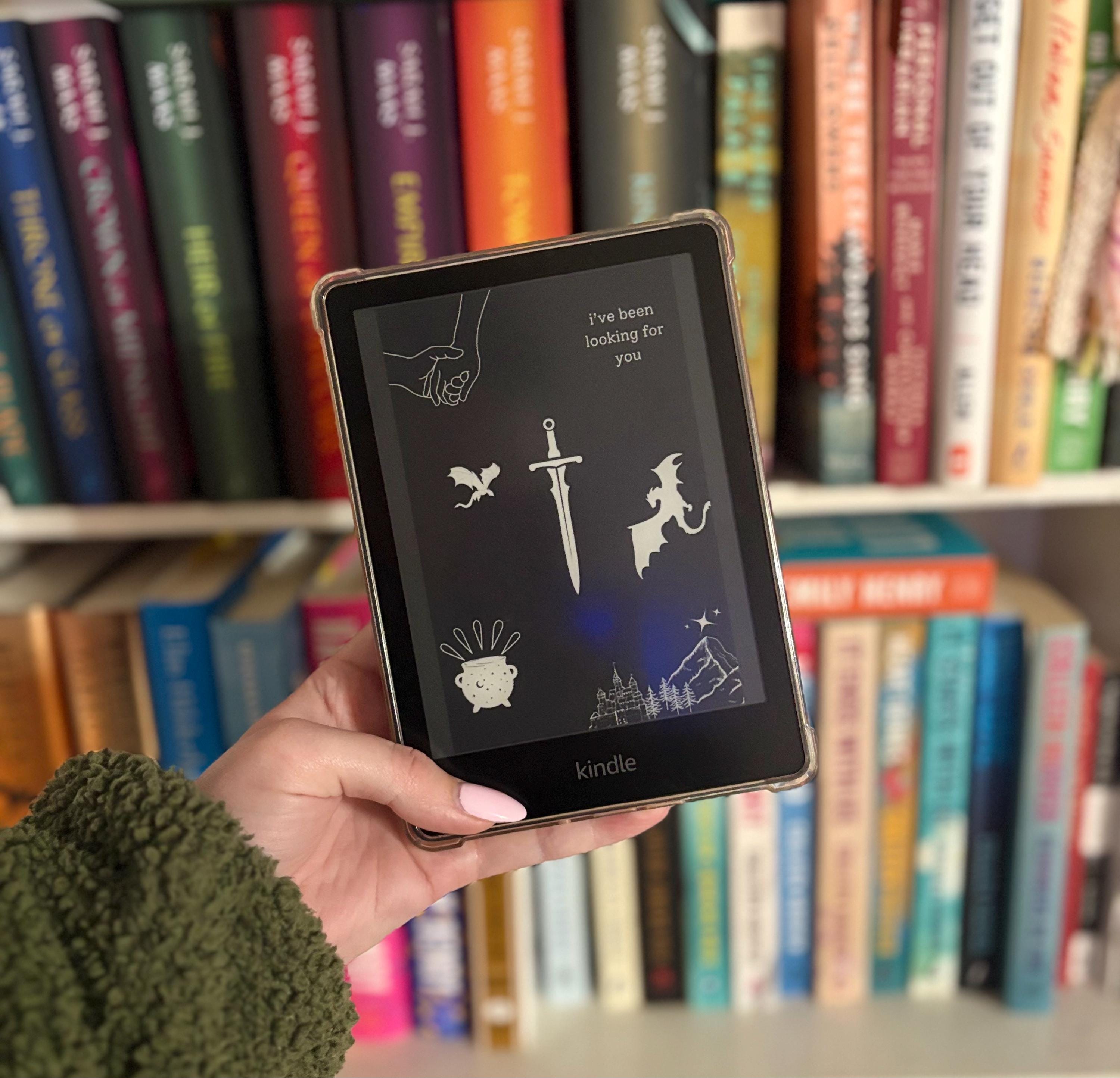 Kindle Background, E-reader Wallpaper, Book Themed, Kindle Plug, Custom ...