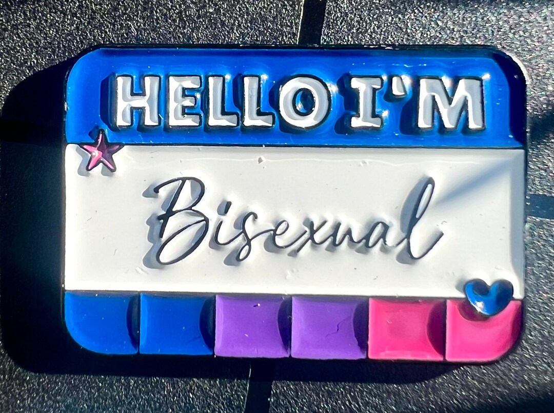 Hello I’m Bisexual Enamel Pin - Etsy