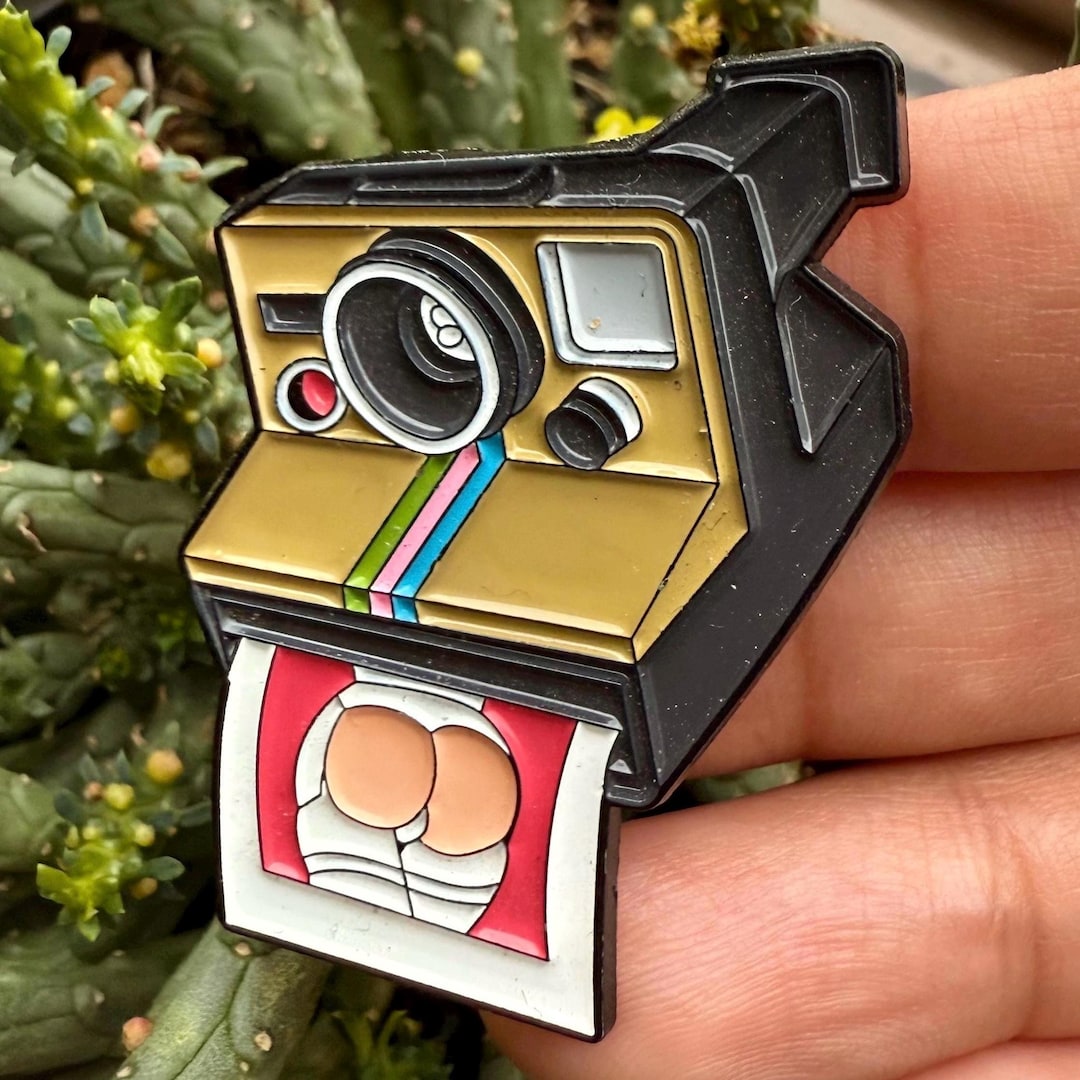 Film Vintage Camera Photography Booty Poloraid Enamel Pin - Etsy