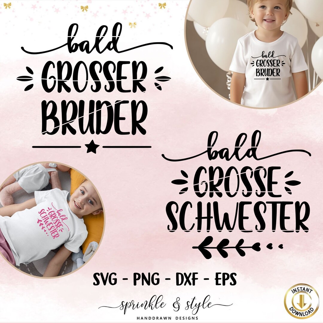 Soon Big Brother Sister Family Plotter File, Plotter File SVG PNG ...