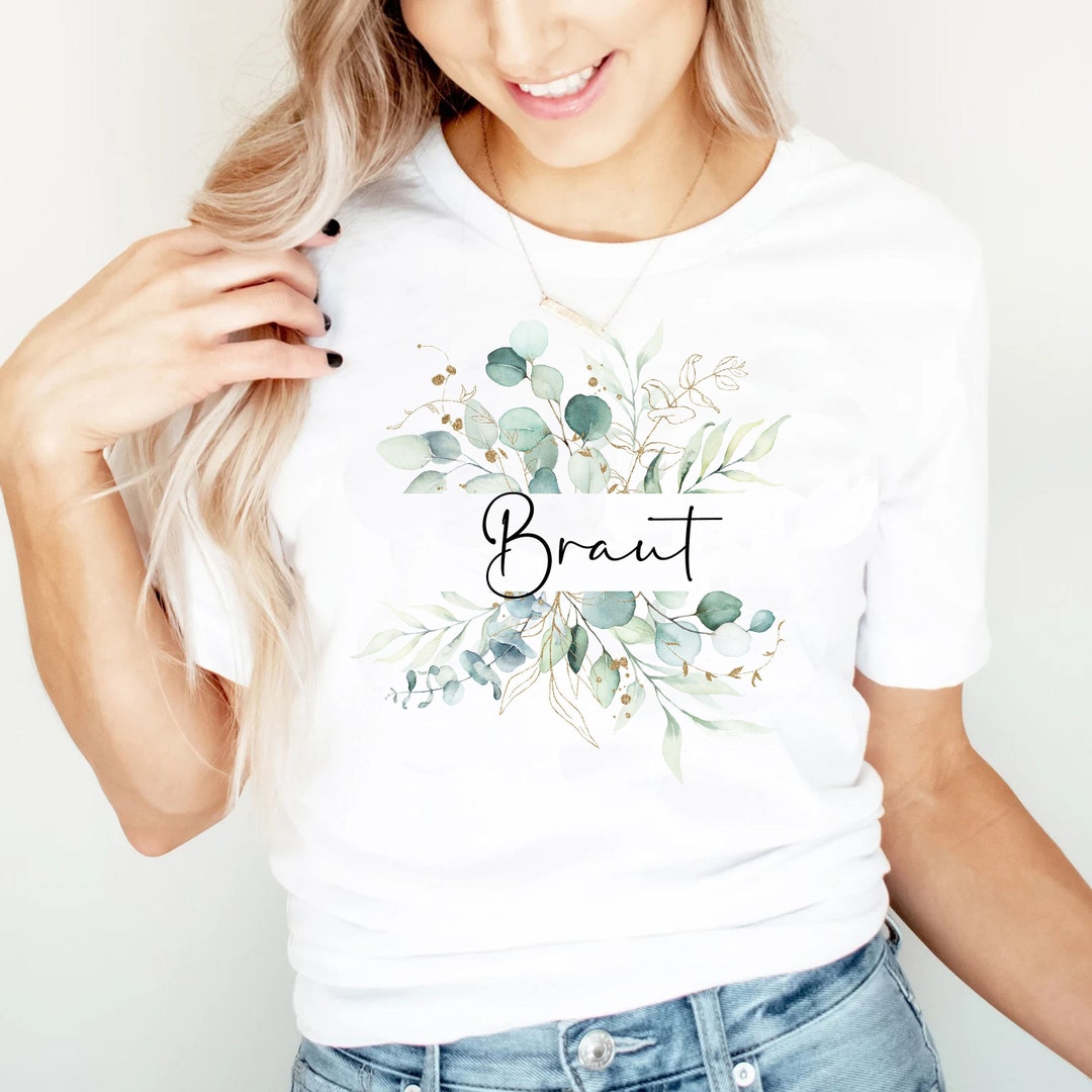 JGA Shirt, T-Shirt JGA Braut und Team Braut T-Shirts personalisiert mit ...