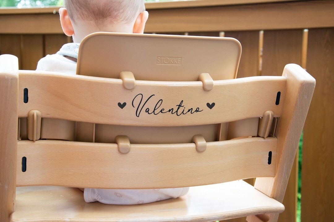 Sticker Stokke Baby Chair, High Chair Hauck Toy Name Personalized ...