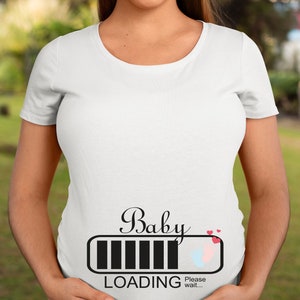 Baby Loading, Mom Shirt, Mom to Be, Pregnancy Shirt, Maternity Clothes ...