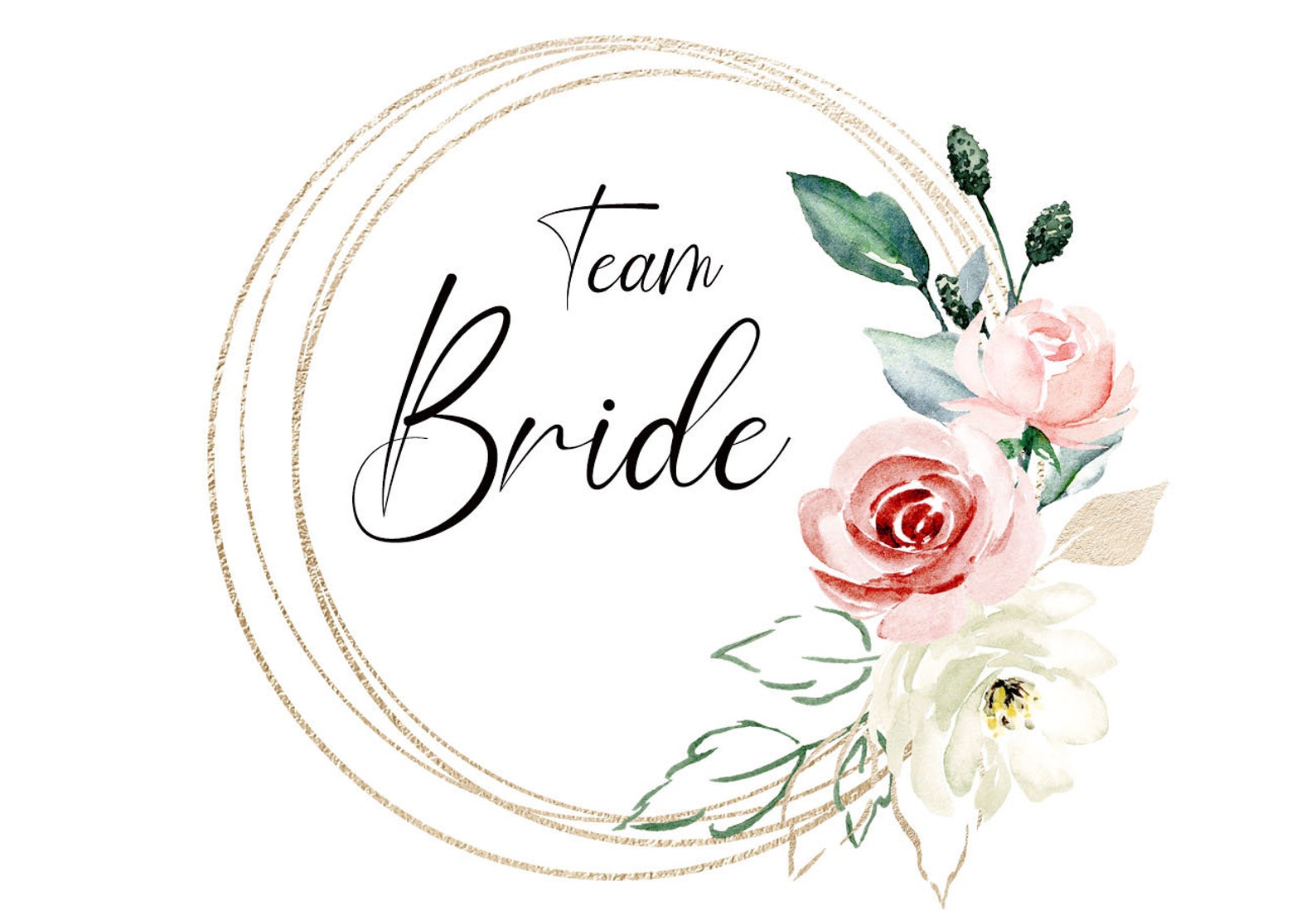 Iron On Picture Team Bride For Jga To Iron On Dtf Iron On Etsy