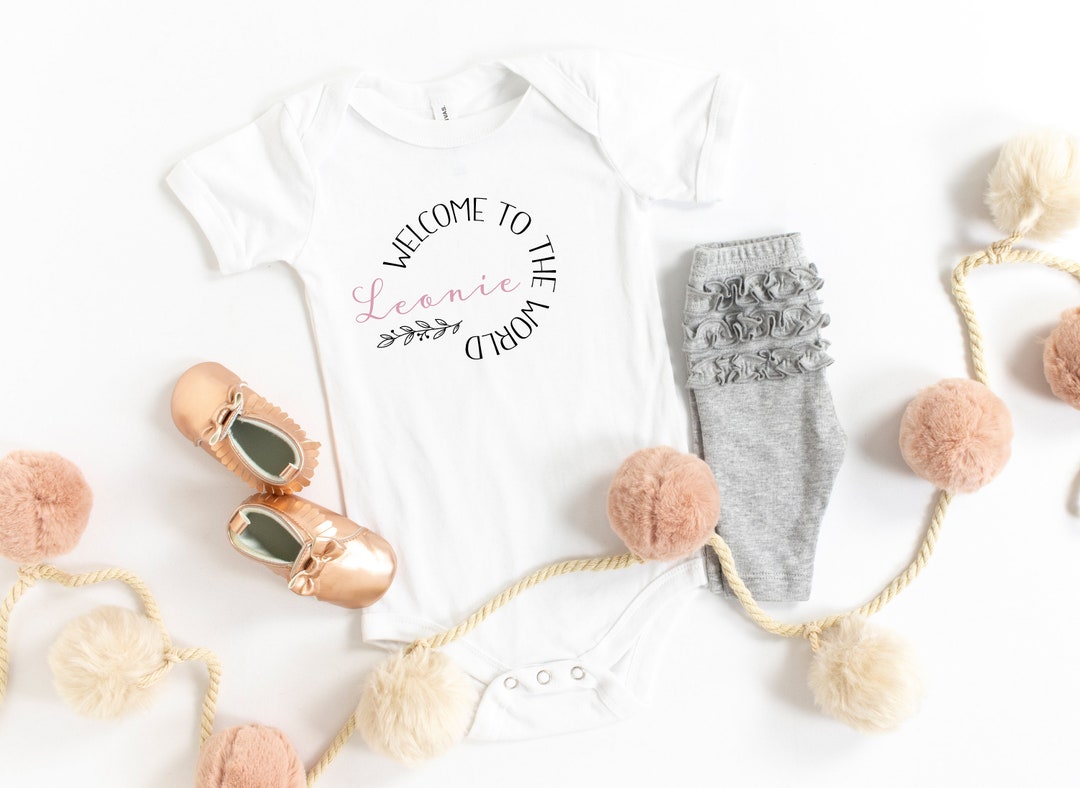 Baby Bodysuit welcome to the World Body Newborn Baby Gift Idea Newborn ...