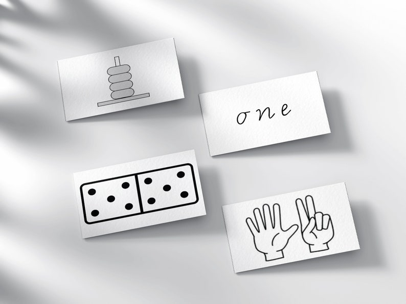 Printable Number Flash Cards 1-10 Dice Finger Subitize Pre-school ...