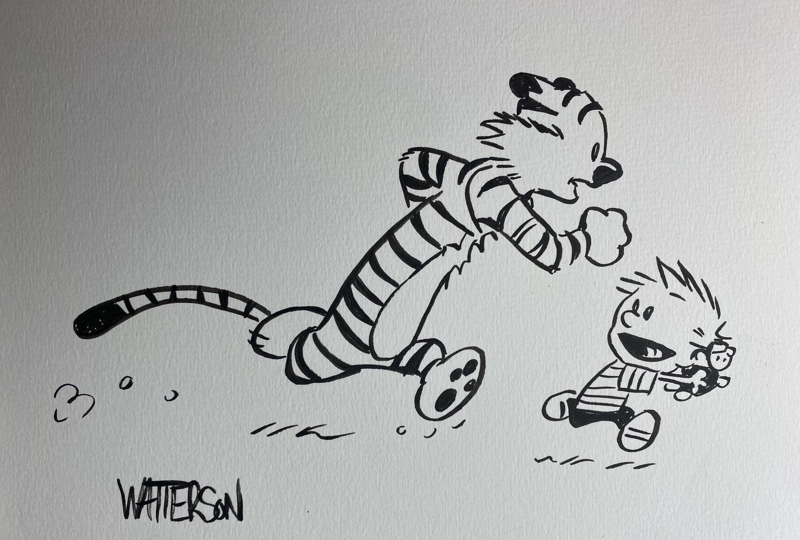 Calvin and Hobbes, Estate Found, Drawing, Art, Artwork, Comic Art, Book ...