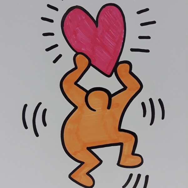 Keith Haring Original Drawing - Etsy