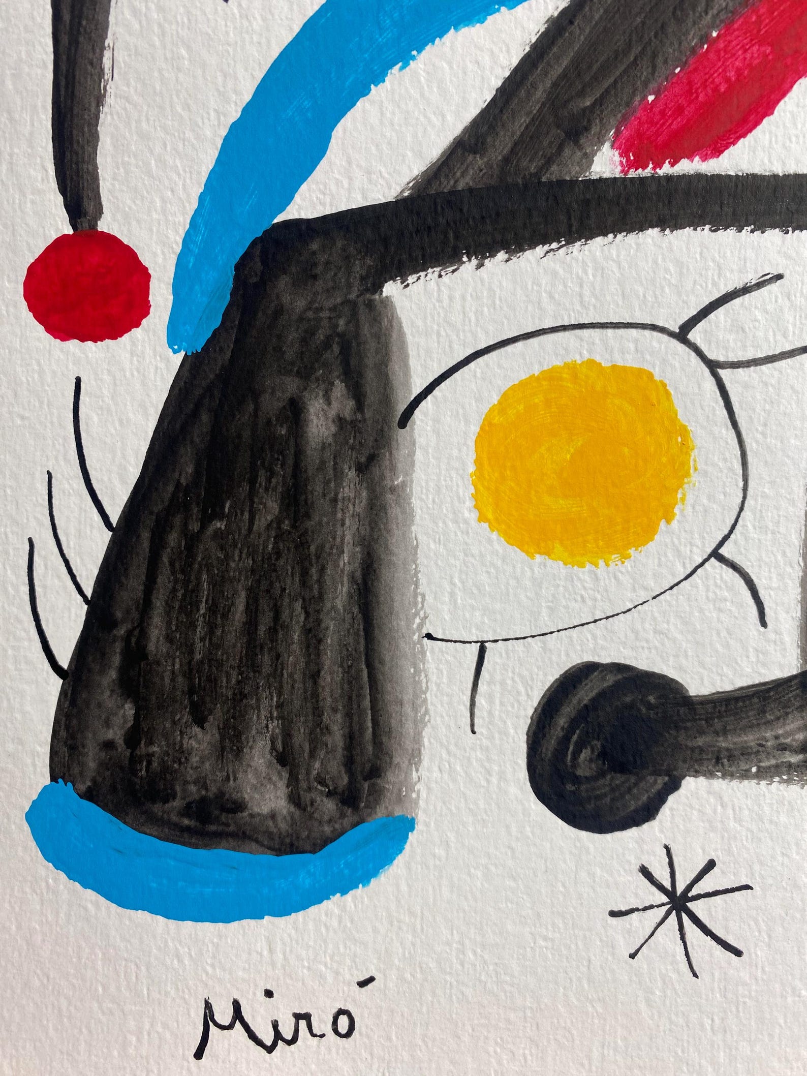 Joan Miro, Original, Estate Found Drawing, Painting, Art, Artwork ...
