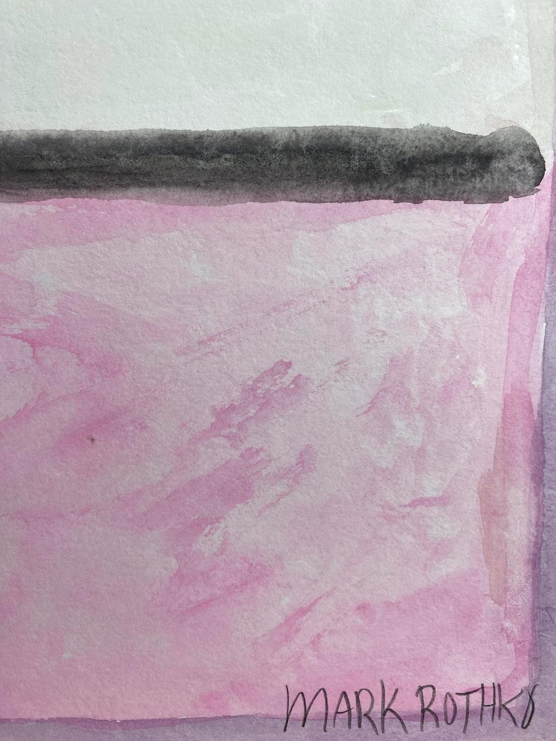 Mark Rothko, Original, Estate Found Drawing, Painting, Art, Artwork ...