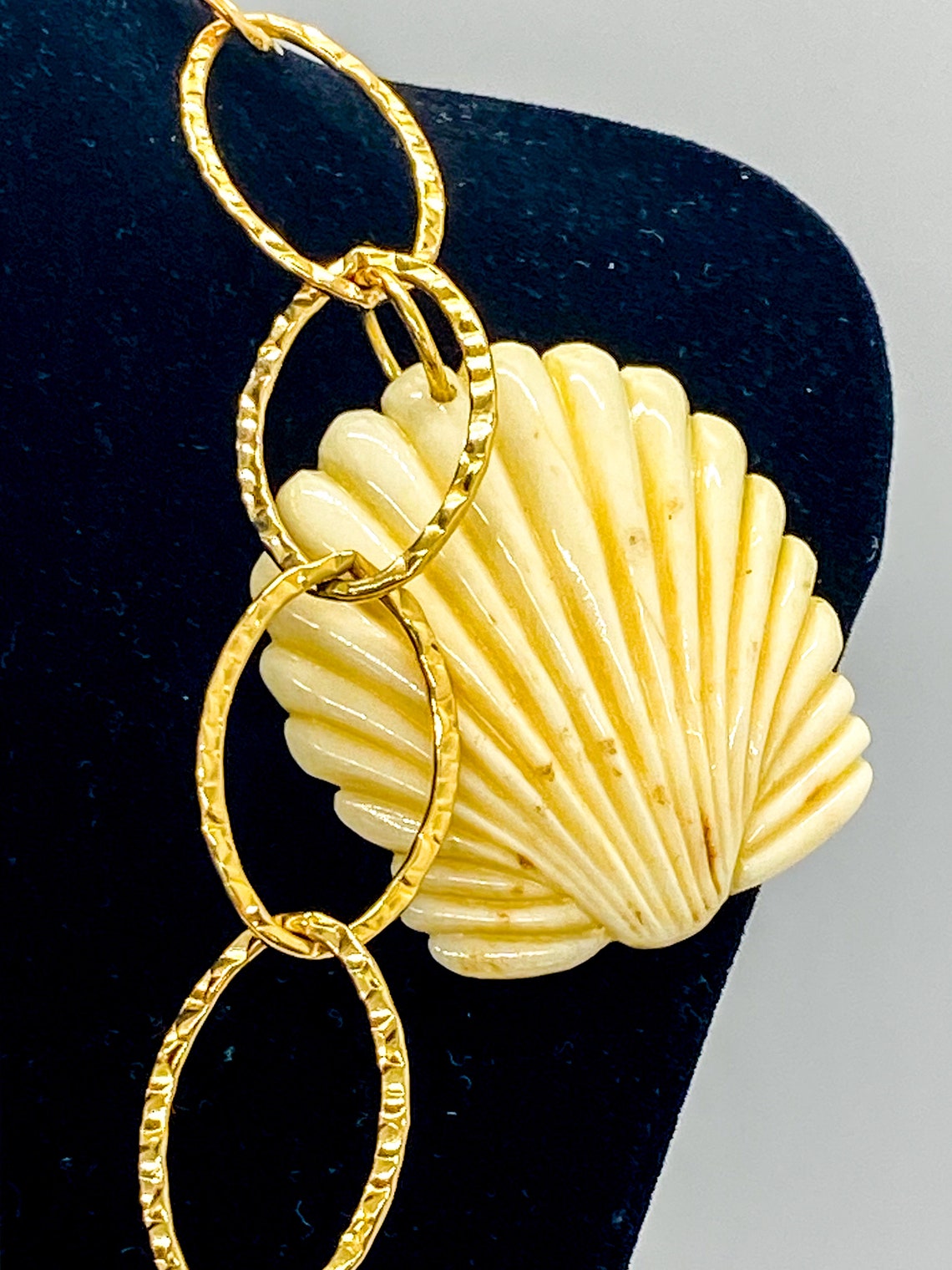 Bone-cut Sea Charms Charms Necklace With Vermeil Chain - Etsy UK