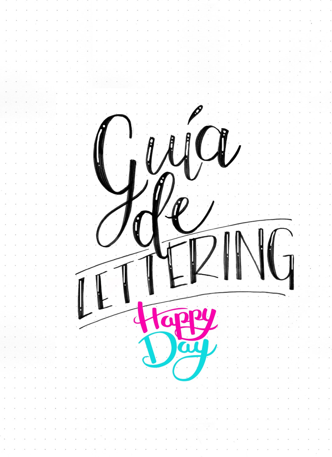 Basic Level Lettering Guide - Etsy