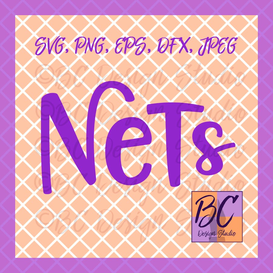 Nets Team Sports Name Svg, Nets Svg, Jpg, Dxf, Eps, Png, Clip Art ...