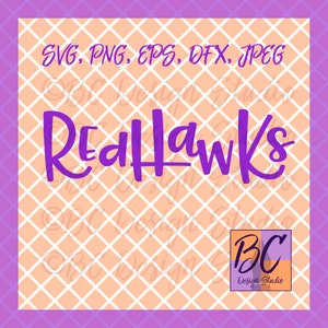 Redhawks Team Sports Name Svg, Redhawks Svg, Jpg, Dxf, Eps, Png, Clip ...