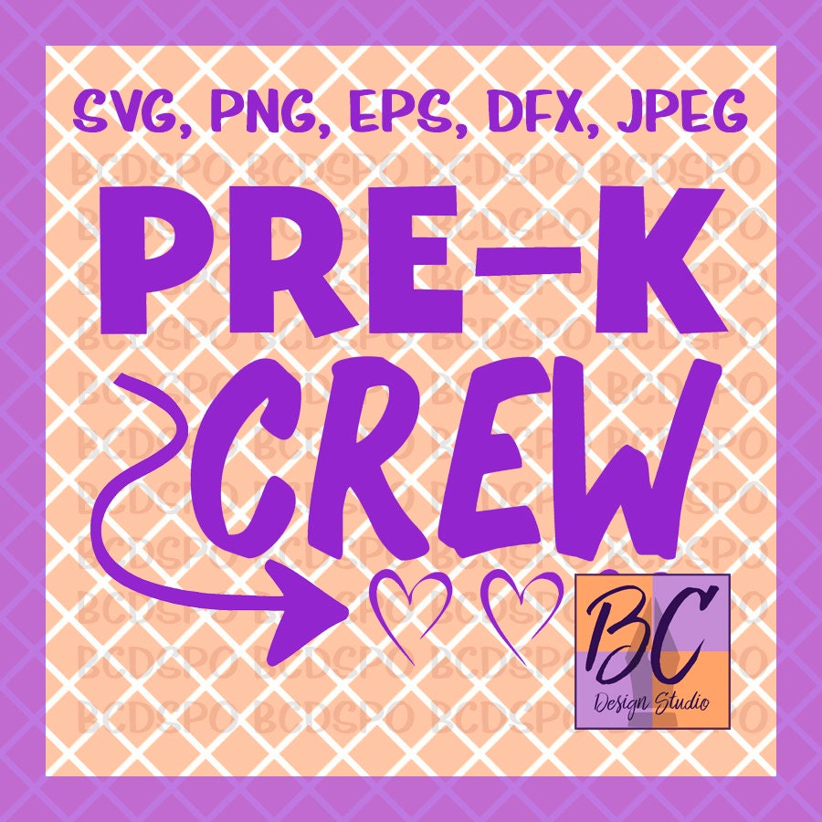 Pre-k Crew Svg, Teacher Svg, Preschool Svg, Rainbow, Shirt, Prek Svg ...