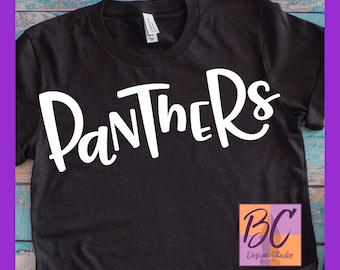 Panthers Word Svg - Etsy