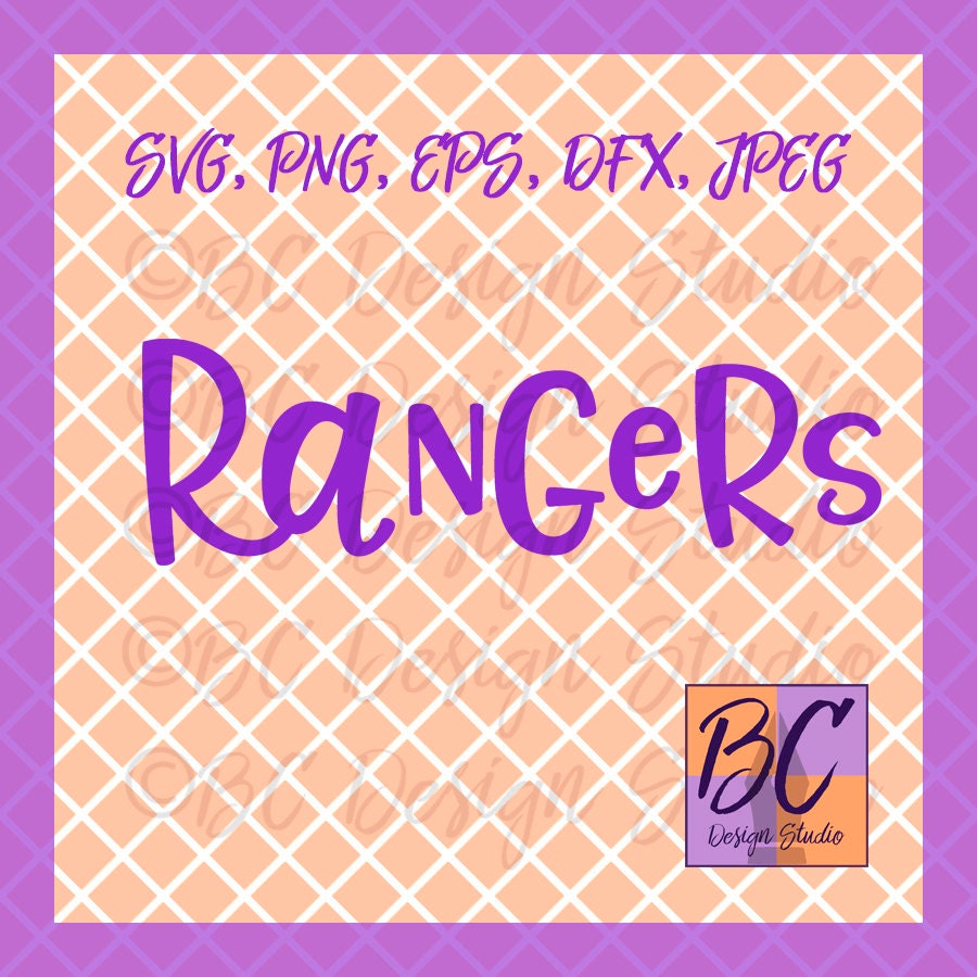 Rangers Team Sports Name Svg, Rangers Svg, Jpg, Dxf, Eps, Png, Clip Art ...