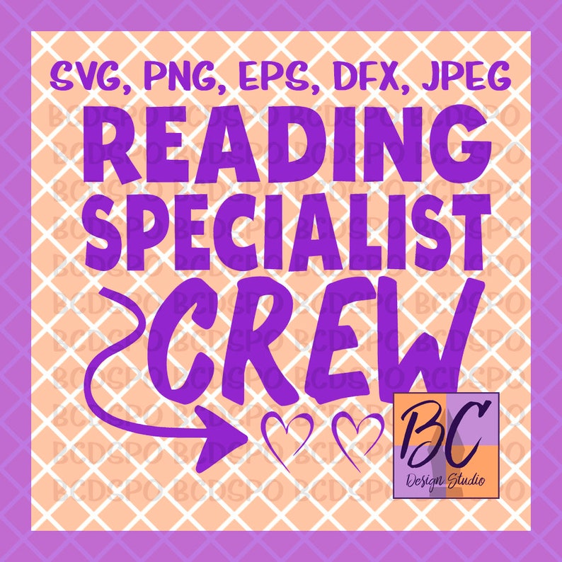 Reading Specialist Crew Svg, Reading Svg, Reading Teacher Svg, Png, SVG ...