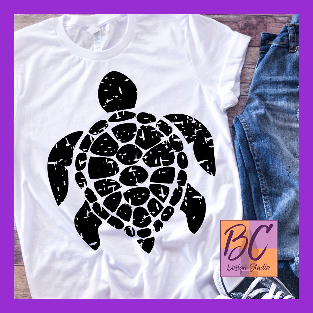 Turtle Grunge Distressed Svg, Sea Turtle, Jpg, Dxf, Eps, Png, Clip Art ...