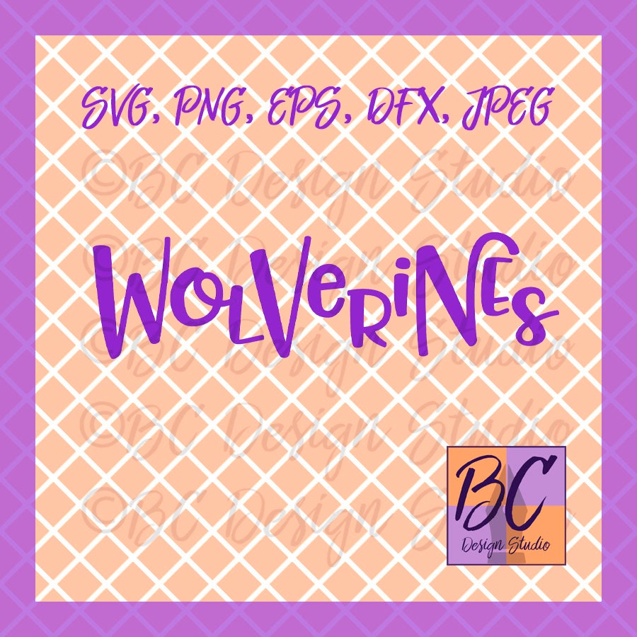 Wolverines Team Sports Name Svg, Wolverines Svg, Jpg, Dxf, Eps, Png ...