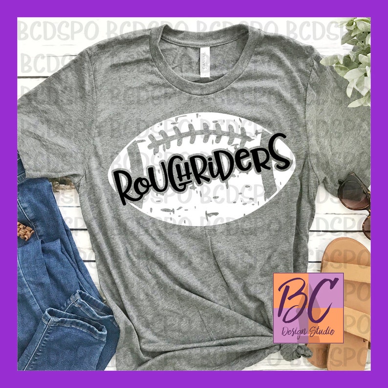 Roughriders Grunge Distressed Football Svg Jpg Png Clip - Etsy