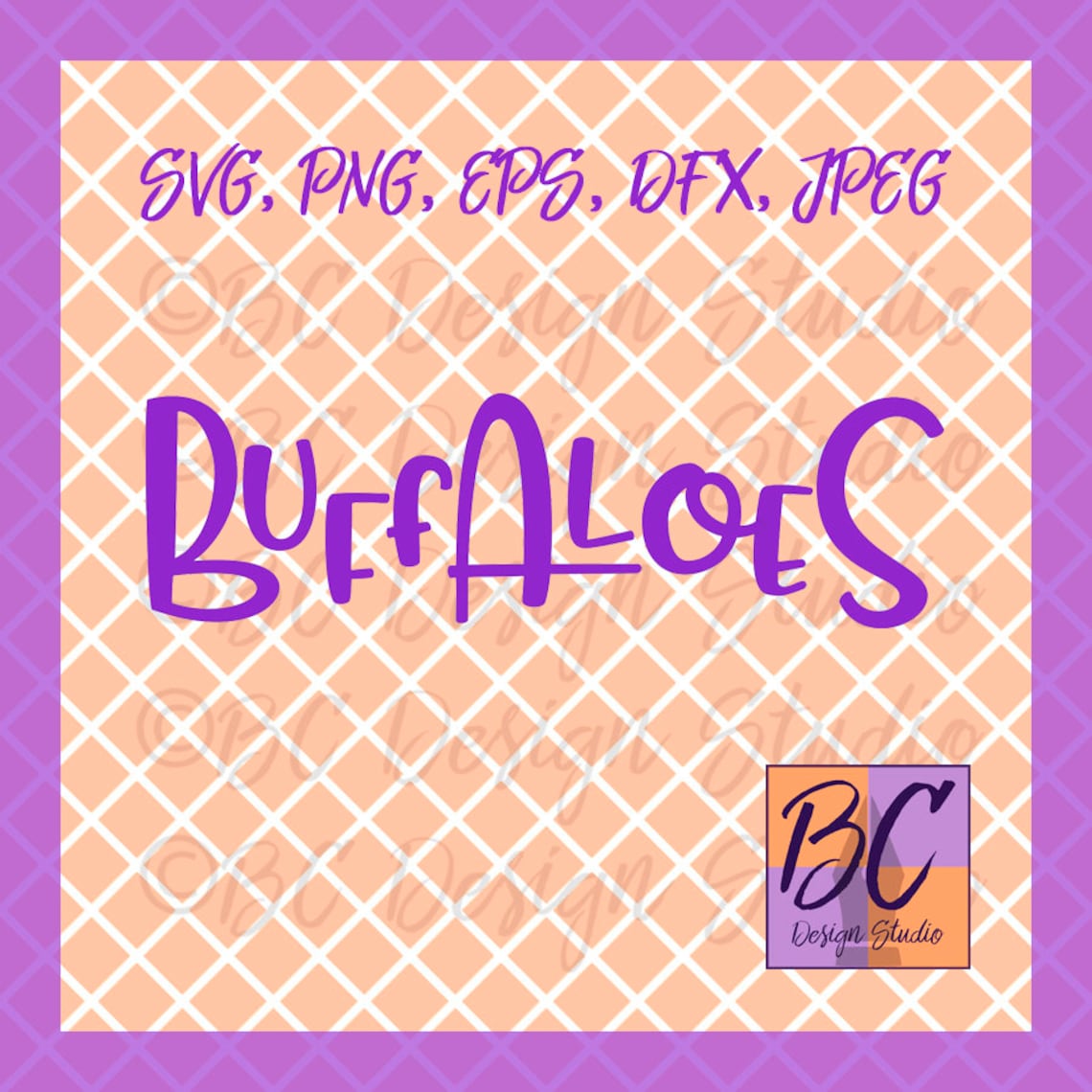 BUFFALOES Team Sports Name Svg Jpg Dxf Eps Png Clip Art - Etsy