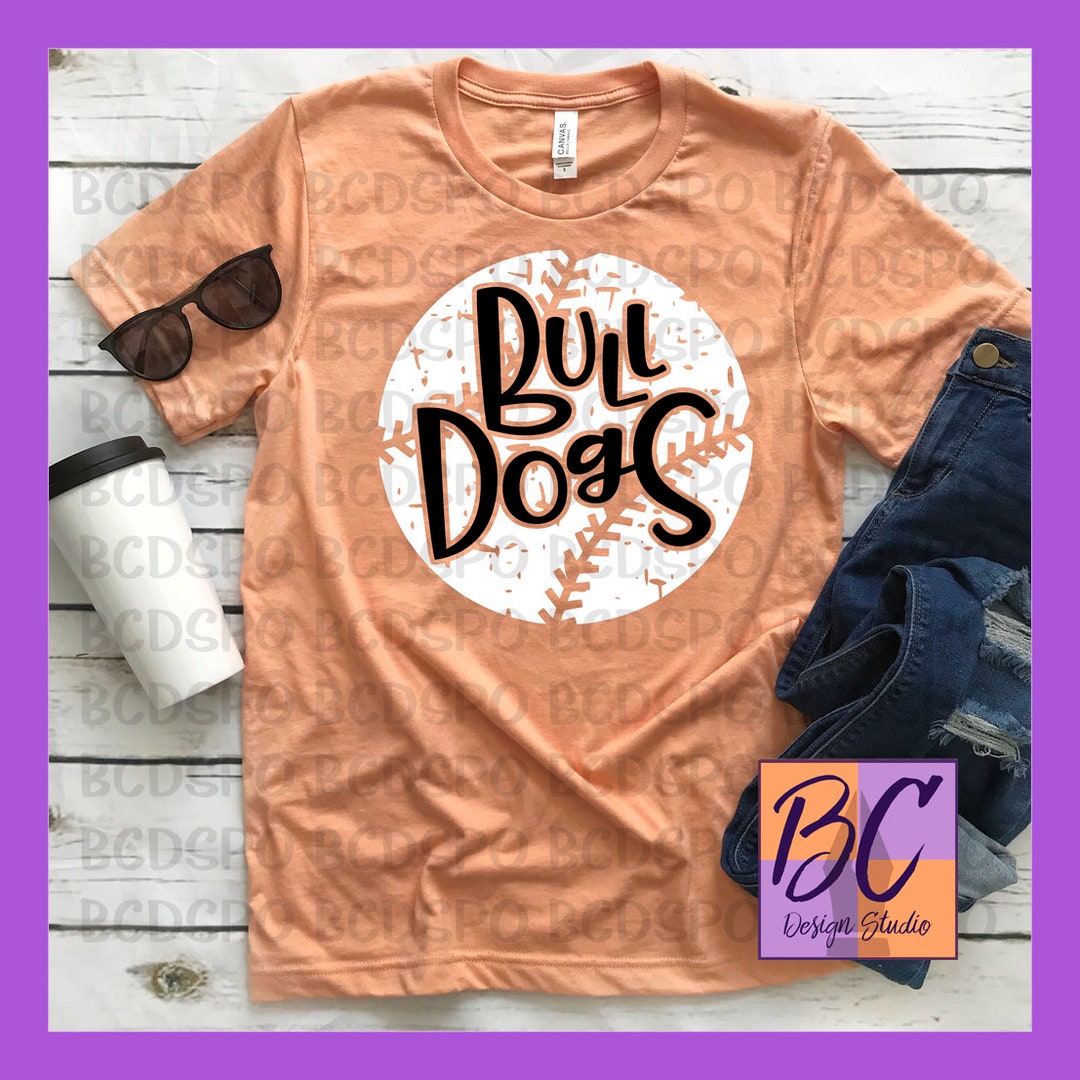 Bulldogs Grunge Distressed Baseball Svg, Jpg, Dxf, Png, Clip Art ...