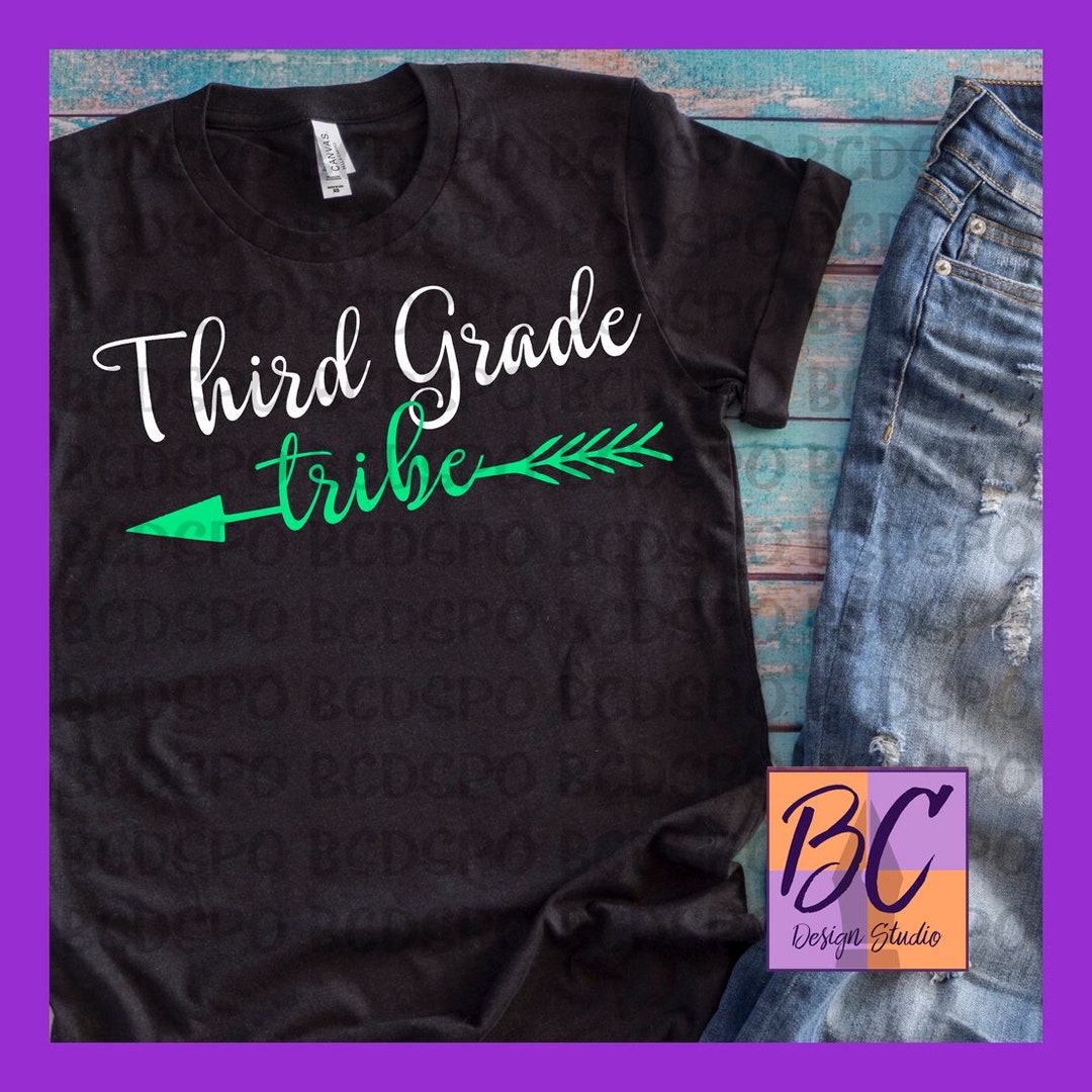 Third Grade Tribe Svg, Teacher Svg, Third Grade Svg, Arrow, Shirt, 3rd ...
