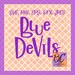 Blue Devils Team Sports Name Svg, Jpg, Dxf, Eps, Png, Clip Art, Sports ...