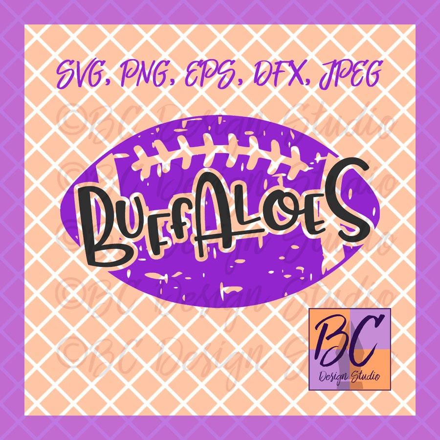 Buffaloes Grunge Distressed Football Svg, Grunge Svg, Jpg, Png, Clip ...