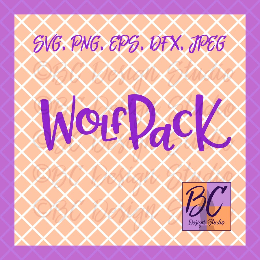 Wolfpack Team Sports Name Svg, Wolfpack Svg, Jpg, Dxf, Eps, Png, Clip ...