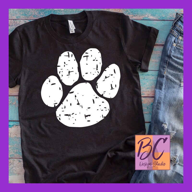 Tiger Paw Svg - Etsy
